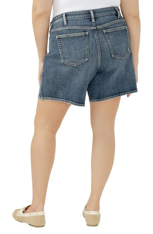 SILVER JEANS CO. Curvy Mid-rise Denim Shorts