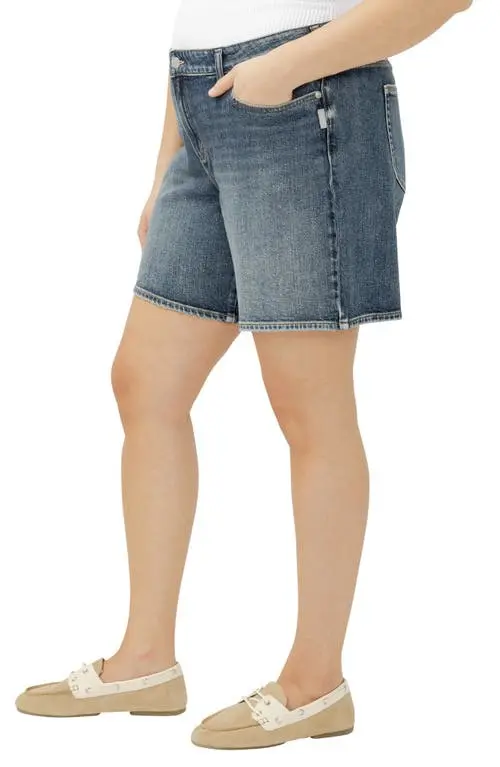 SILVER JEANS CO. Curvy Mid-rise Denim Shorts