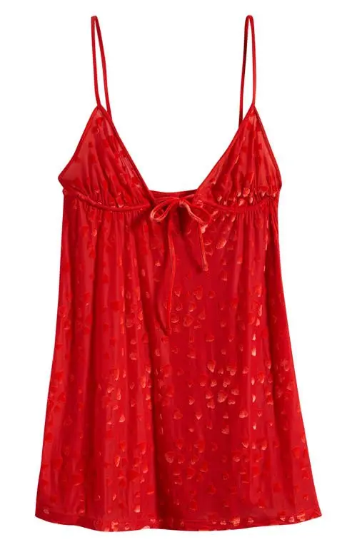 SKIMS Sheer Velvet Mini Chemise