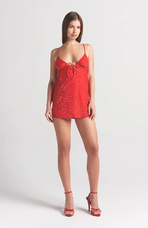SKIMS Sheer Velvet Mini Chemise