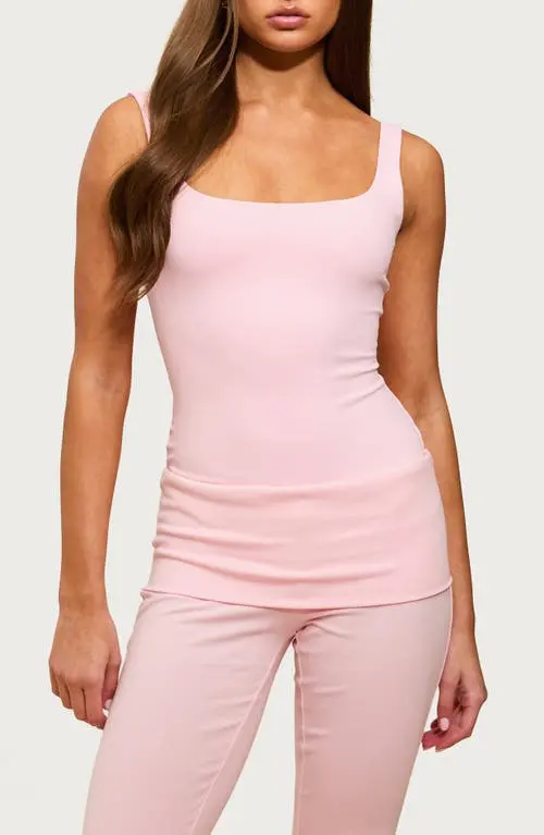 EDIKTED Liona Square Neck Bodysuit - Pink