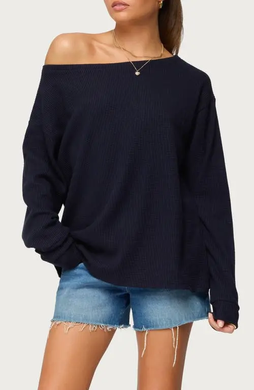 EDIKTED Oversized One-shoulder Sweater
