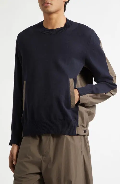 Sacai Cotton Typewriter Panel Sweater