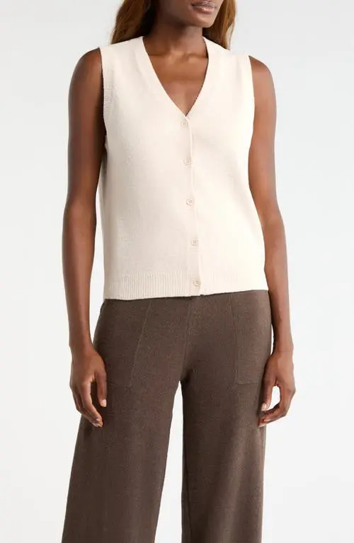 UGG Kollyns Knit Button-up Vest - Sand