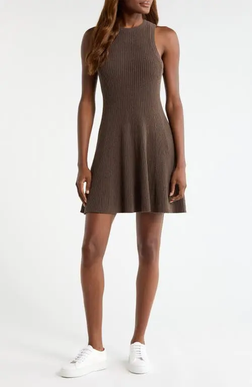 UGG Adela Rib Knit Minidress - Dense Smoke