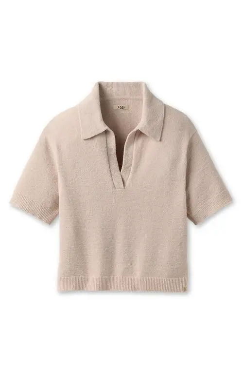 UGG Keslyn Johnny Collar Knit Polo - Sand