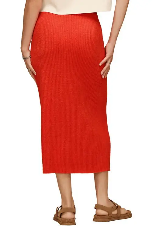 UGG Rib Knit Midi Skirt - Lobster