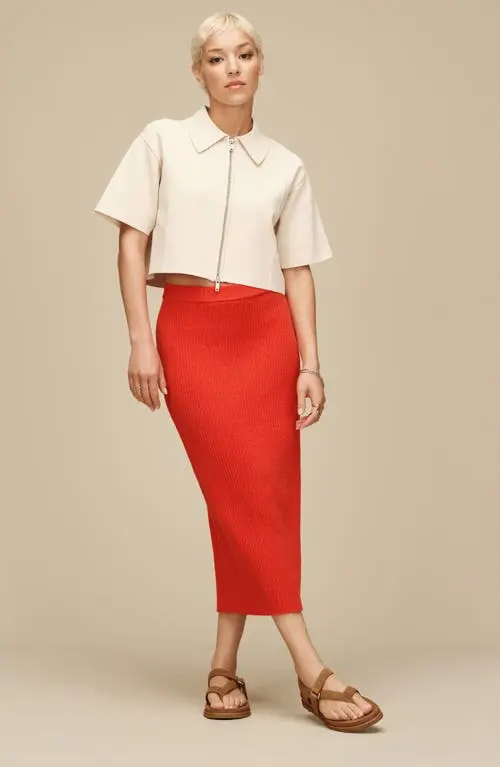 UGG Rib Knit Midi Skirt - Lobster