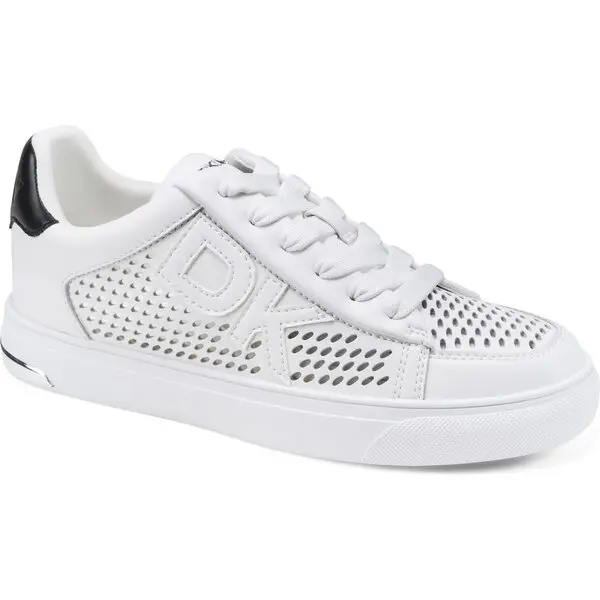 Dkny Abeni Perforated Sneakers - White/black