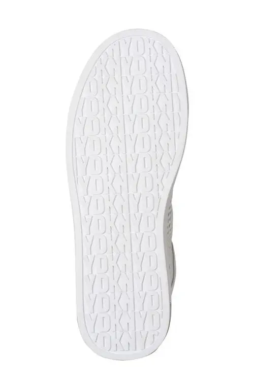 Dkny Abeni Perforated Sneakers - White/black