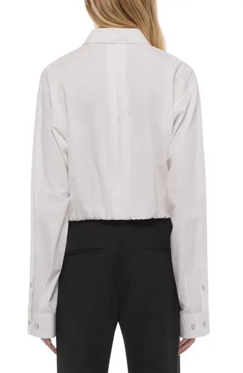 Helmut Lang Gathered Cotton Shirt