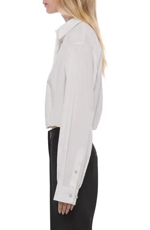 Helmut Lang Gathered Cotton Shirt