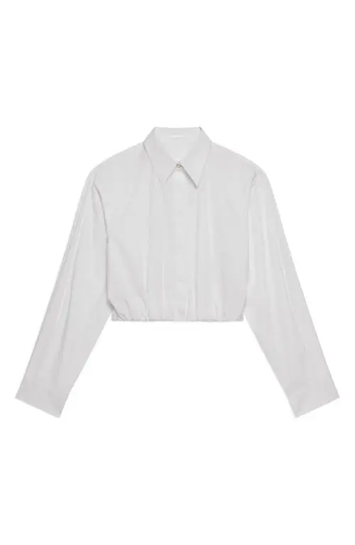 Helmut Lang Gathered Cotton Shirt