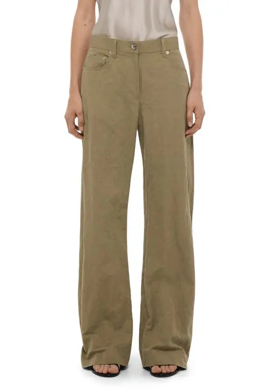 Helmut Lang Cotton Blend Bootcut Trousers