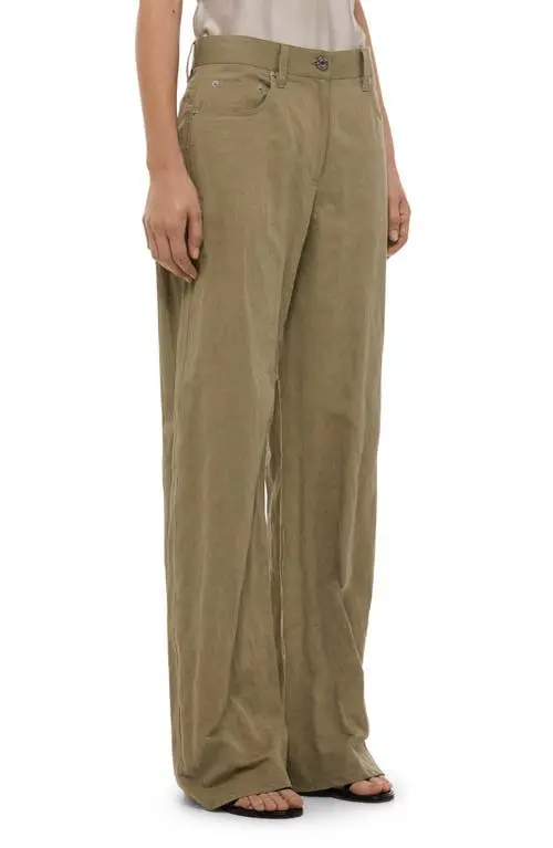 Helmut Lang Cotton Blend Bootcut Trousers