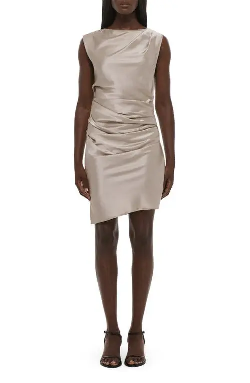 Helmut Lang Drape Sleeveless Silk Dress