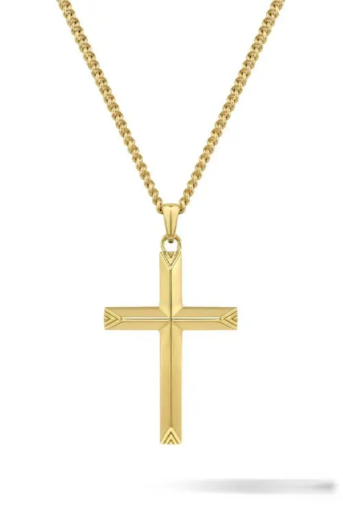 VINCERO Cross Pendant Necklace - 14k Gold