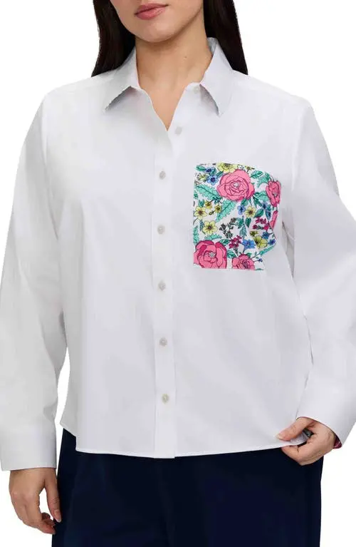 Foxcroft Cotton-blend Button-up Shirt