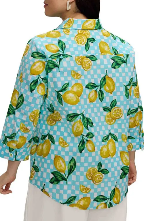 Foxcroft Hampton Print Button-up Shirt