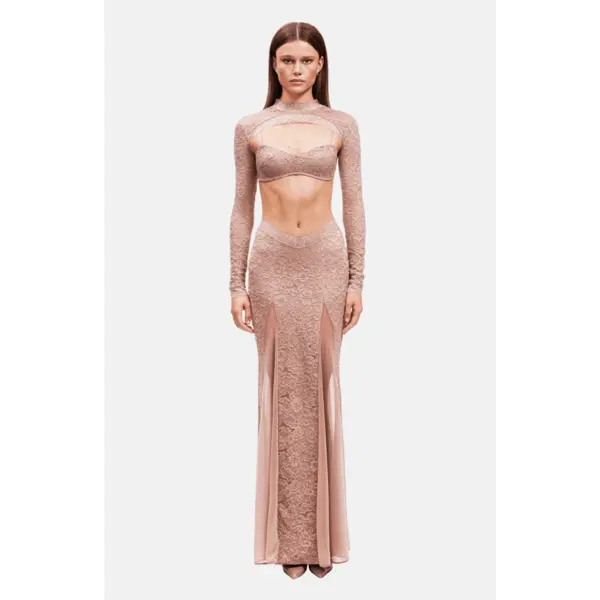 OW Naia 3-piece Maxi Dress Set - Light Pink