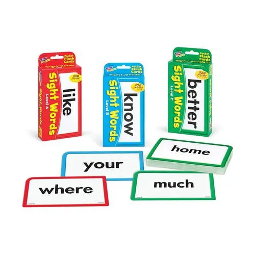 TREND ENTERPRISES Sight Words Flash Cards Bundle