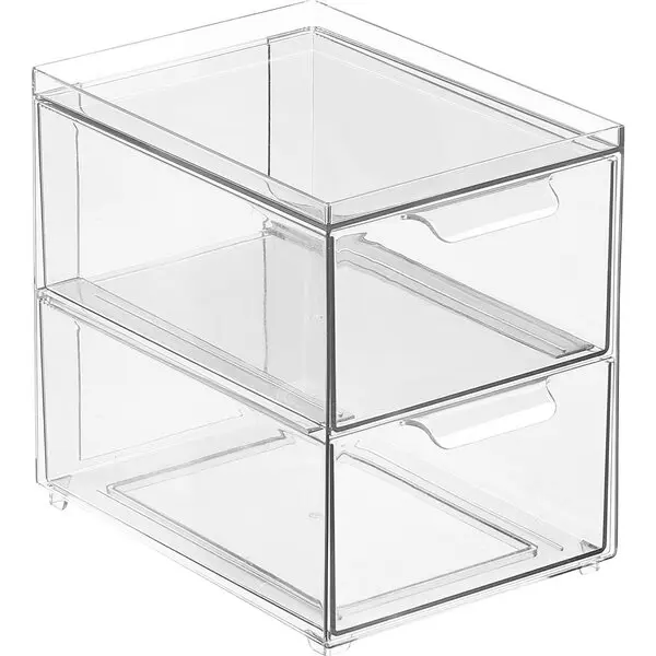 MDESIGN 2-drawer Stackable Organizer - Clear