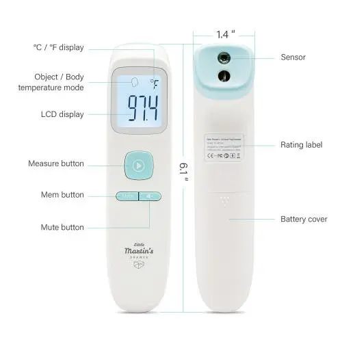 LITTLE MARTIN'S Noncontact Forehead Infrared Thermometer