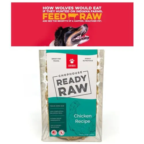 SCOUT & ZOE'S Chophouse Ready Raw Chicken Dog Food