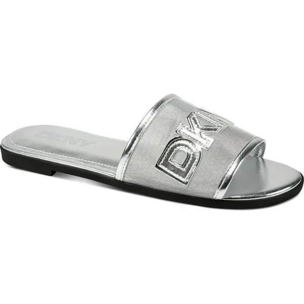 Dkny Wren Slide Sandal - Silver