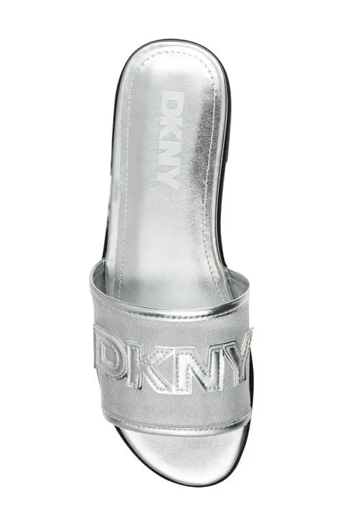 Dkny Wren Slide Sandal - Silver