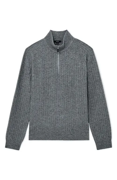 REISS Aldershot Rib Half Zip Sweater