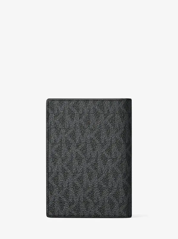 Michael Kors Hudson Signature Logo Bi-fold Card Case - Black