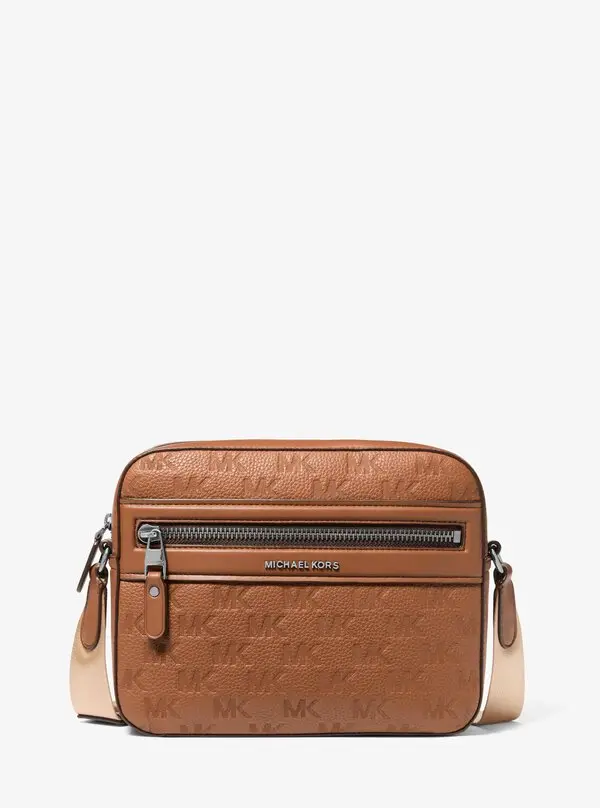 Michael Kors Jet Set Embossed Leather Crossbody Bag