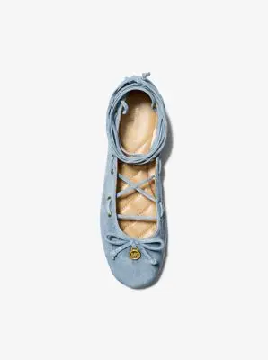 Michael Kors Shae Suede Ballet Flat - Blue