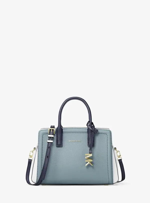 Michael Kors Leather Crossbody Bag - Blue