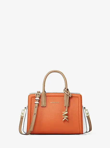 Michael Kors Laila Extra-small Leather Crossbody Bag - Orange