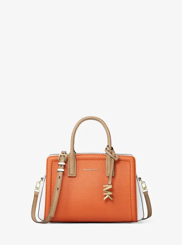 Michael Kors Leather Crossbody Bag - Orange