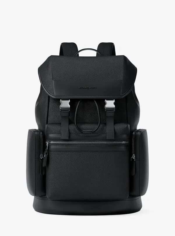 Michael Kors Jet Set Pebbled Leather Backpack - Black