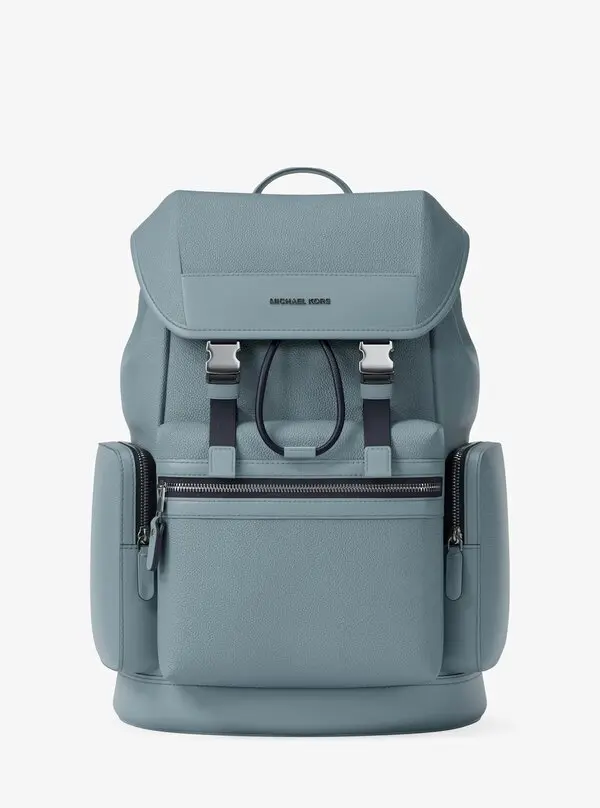 Michael Kors Jet Set Pebbled Leather Backpack - Blue