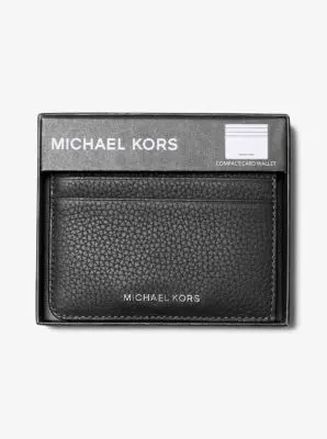 Michael Kors Hudson Pebbled Leather Card Case