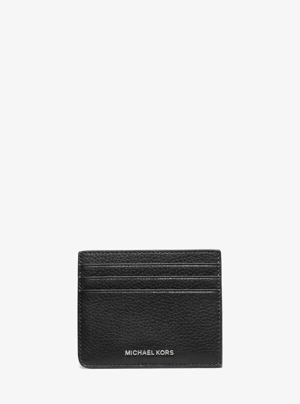 Michael Kors Hudson Pebbled Leather Card Case In By