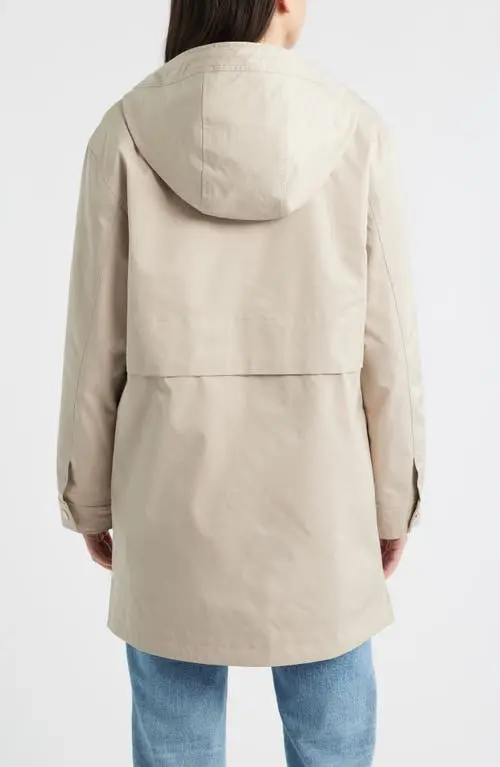 Sam Edelman Water Repellent Hooded Longline Jacket