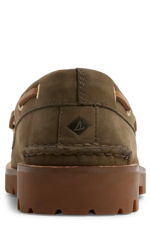 Sperry Authentic Original 2-eye Coat Shoe - Olive