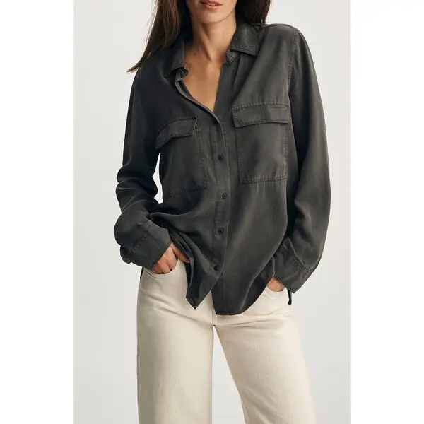 MAVI Luxe Touch Relaxed Fit Button-up Shirt