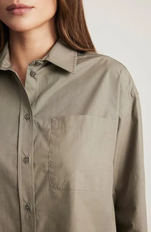 MAVI Crop Cotton Button-up Shirt