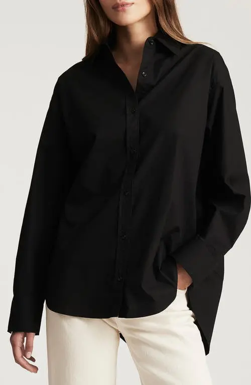 MAVI Oversized Cotton Button-up Shirt