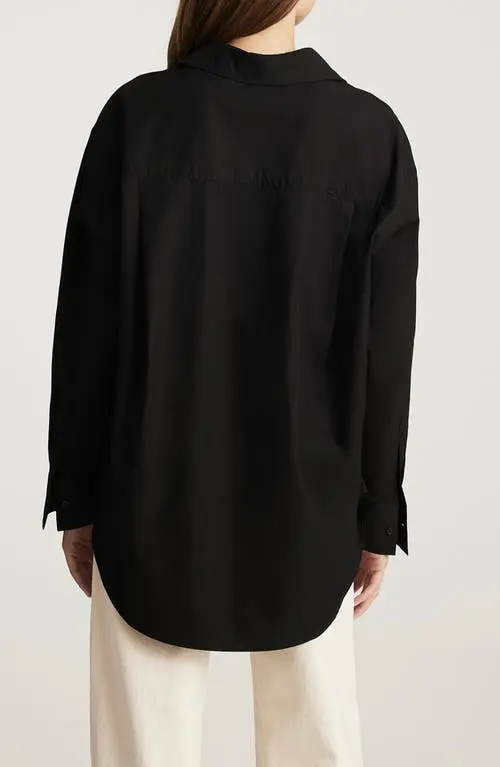 MAVI Oversized Cotton Button-up Shirt