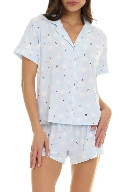 Flora Nikrooz Joy Short Pajamas - Light Blue
