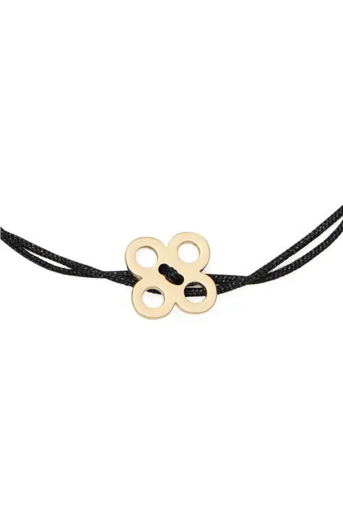 Tory Burch Forget Me Not Cord Bracelet - Black