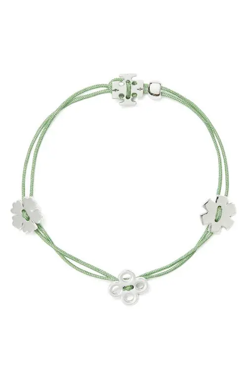 Tory Burch Forget Me Not Cord Bracelet - Mint